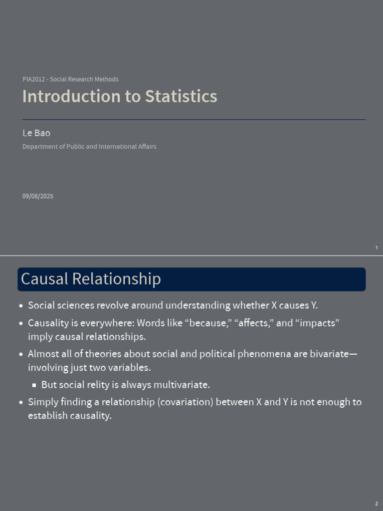 week3-causality | PDF | Causality | Confounding