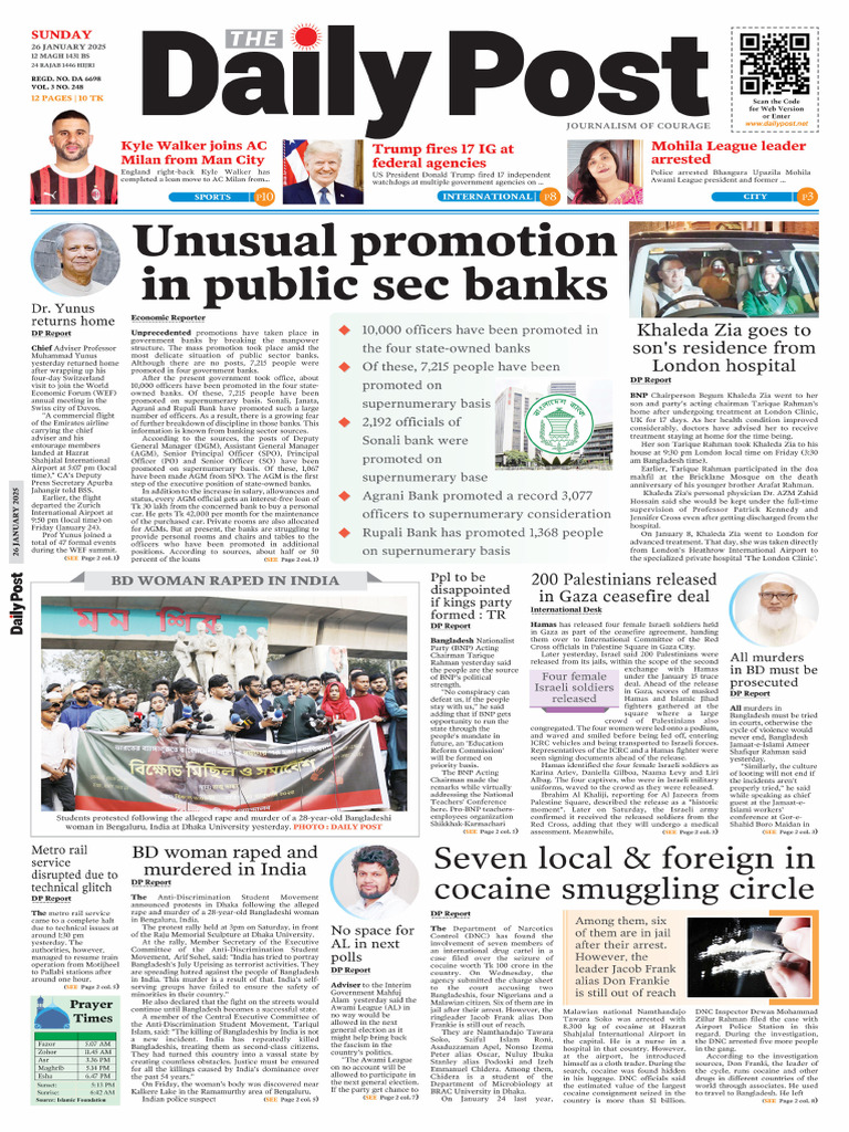 The Daily Post 26-Jan-2025 | PDF
