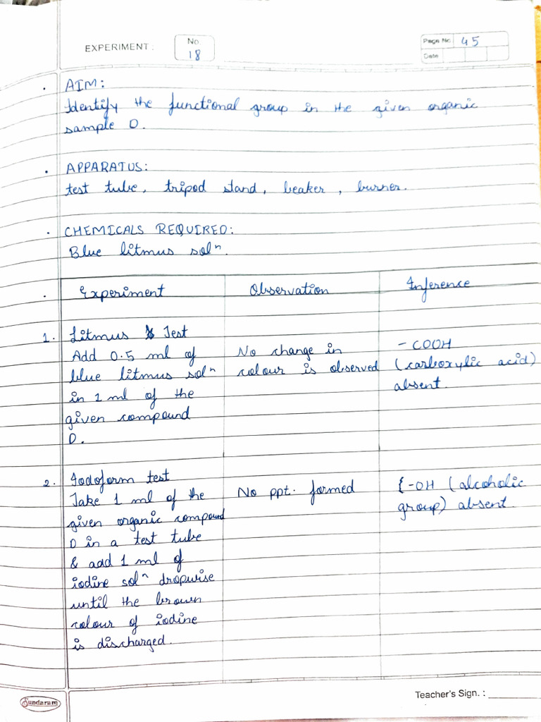 Exp 18 Functional Group (Ketone) | PDF | Organic Chemistry | Chemistry