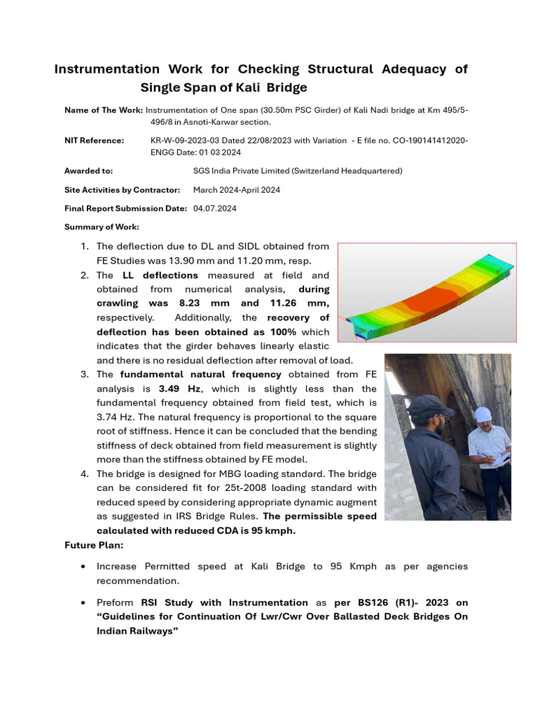 Summary Sheet-Kali Bridge | PDF