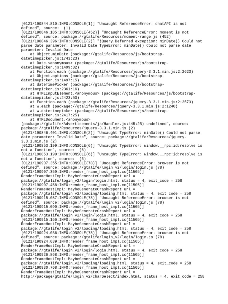 Cef Game Logs | PDF | Computer Architecture | Software Development