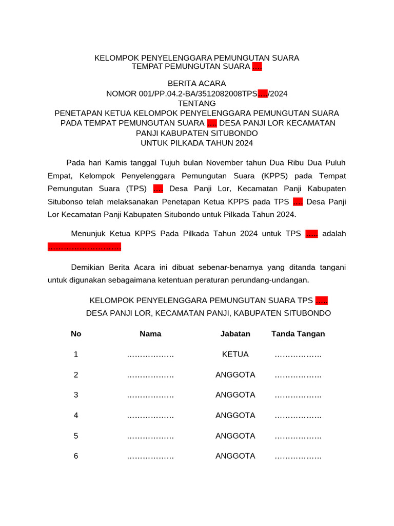 0 Ba Kpps Ketua Kpps | PDF