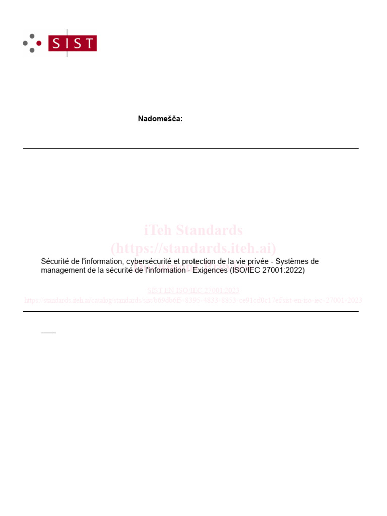 ISO/IEC 27001:2023 for IT Security | PDF | Information Security | International Electrotechnical ...