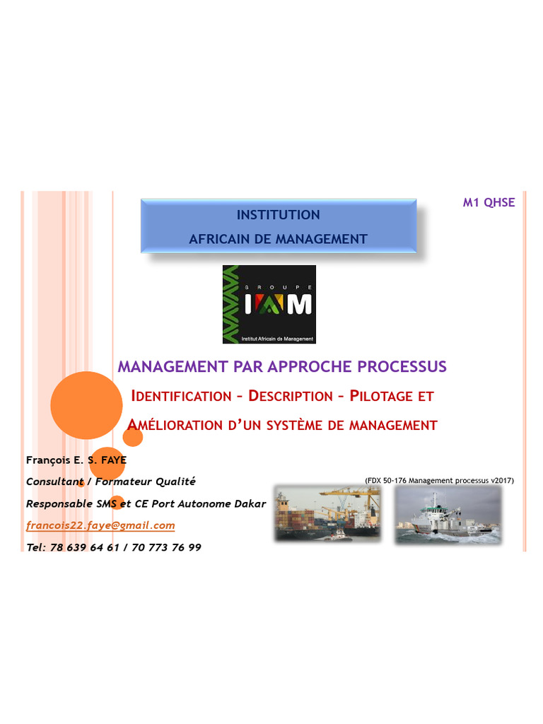 Ouvrir Management Par Approche Processus - 2024 | PDF | Management de ...