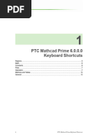PTC Mathcad Prime 6.0 Keyboard Shortcuts - 6 | PDF