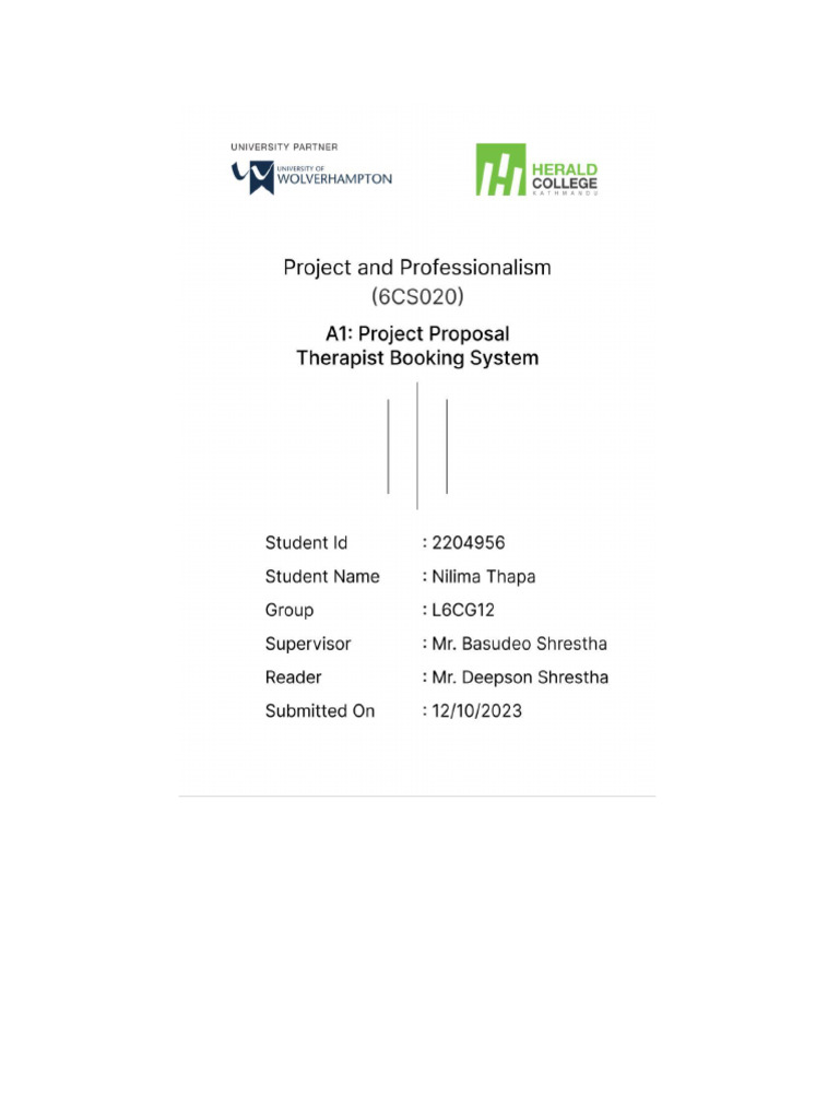 TheraPeace Connect: Mental Health Booking System | PDF | Psychotherapy ...