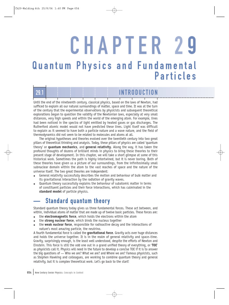 Ch29-Quantum Physics | PDF | Photoelectric Effect | Fundamental Interaction