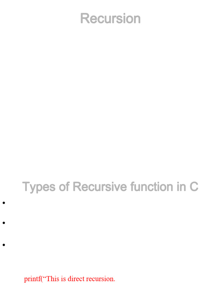 Recursion | PDF | Recursion | Algorithms Recursion | PDF | Recursion | Algorithms