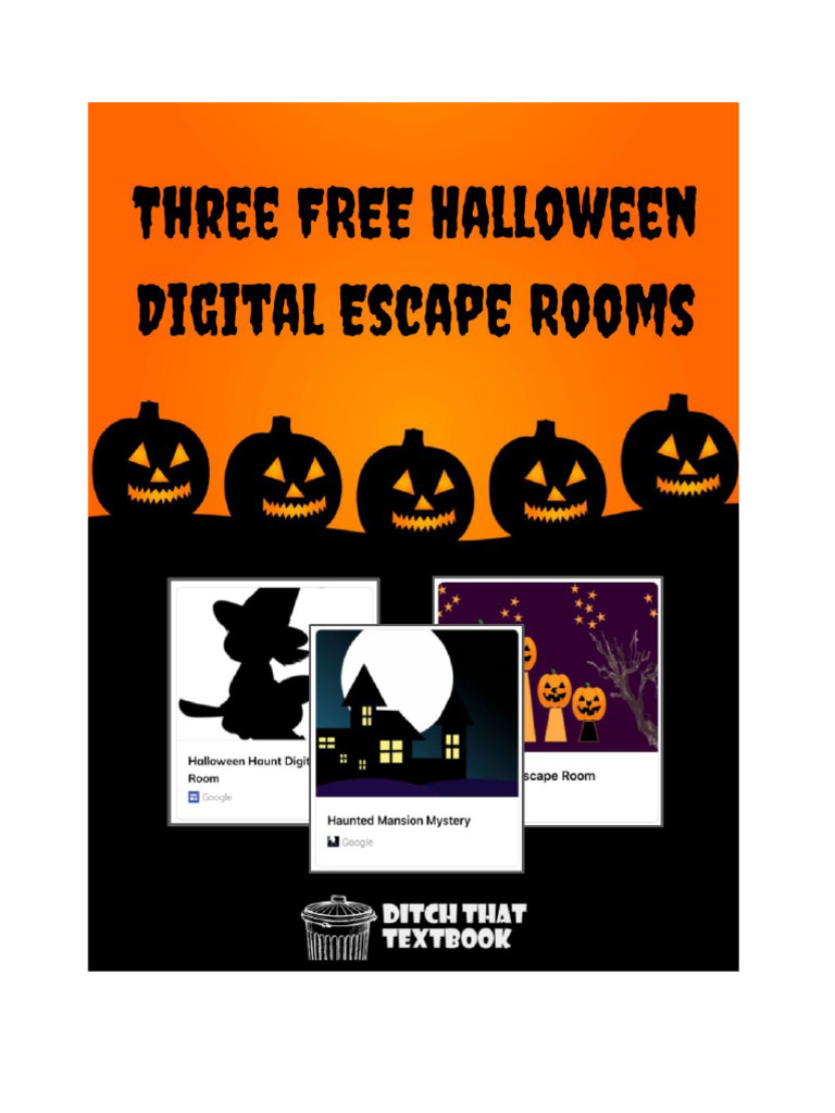 3 FREE Halloween Digital Escape Rooms With Answers | PDF | Halloween