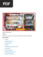 Electrical Panel Testing Procedures Guide | PDF | Relay | Switch
