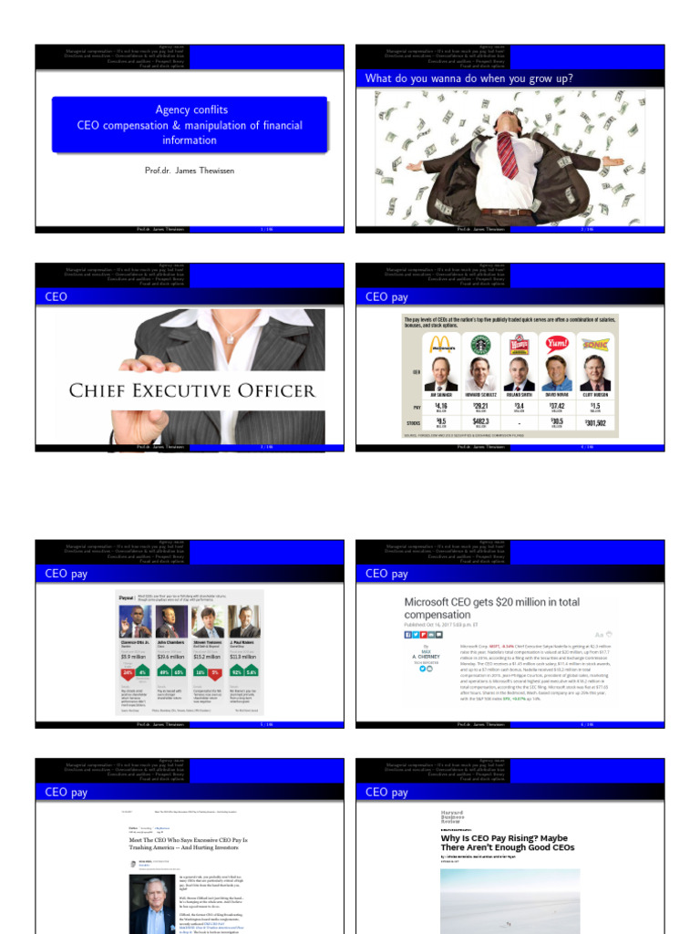 Agency Conflicts | PDF | Stocks | Incentive