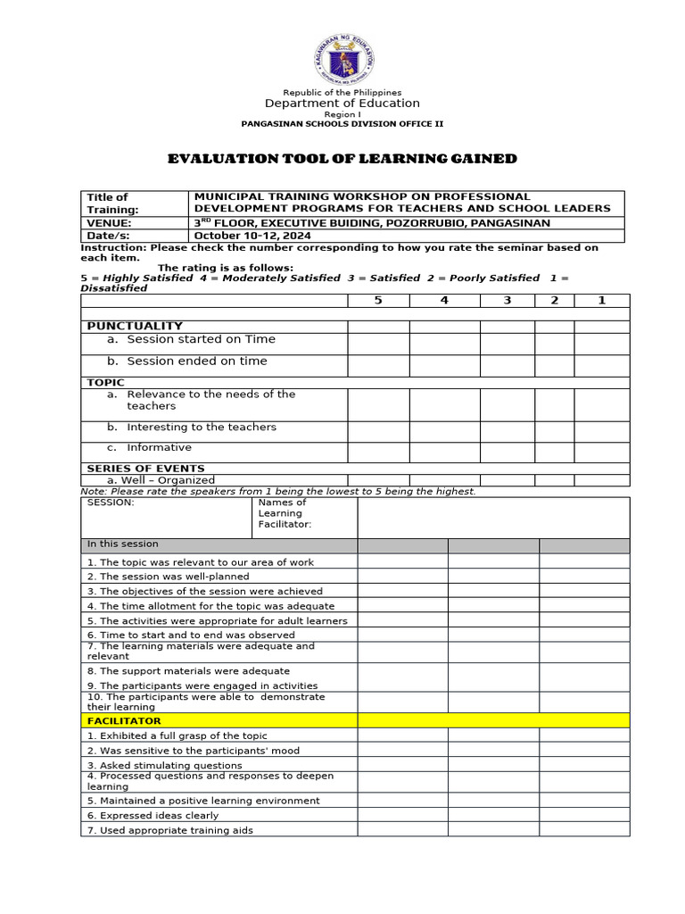 5 Evaluation Tool Pdf