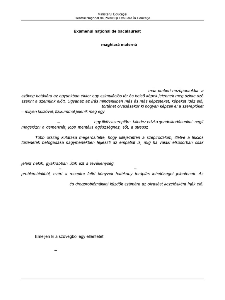 B_limba_maghiara_materna_oral_2025_bilet_model | PDF