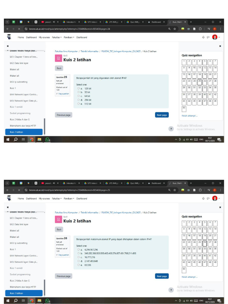 Kuis 2 Latihan JK | PDF