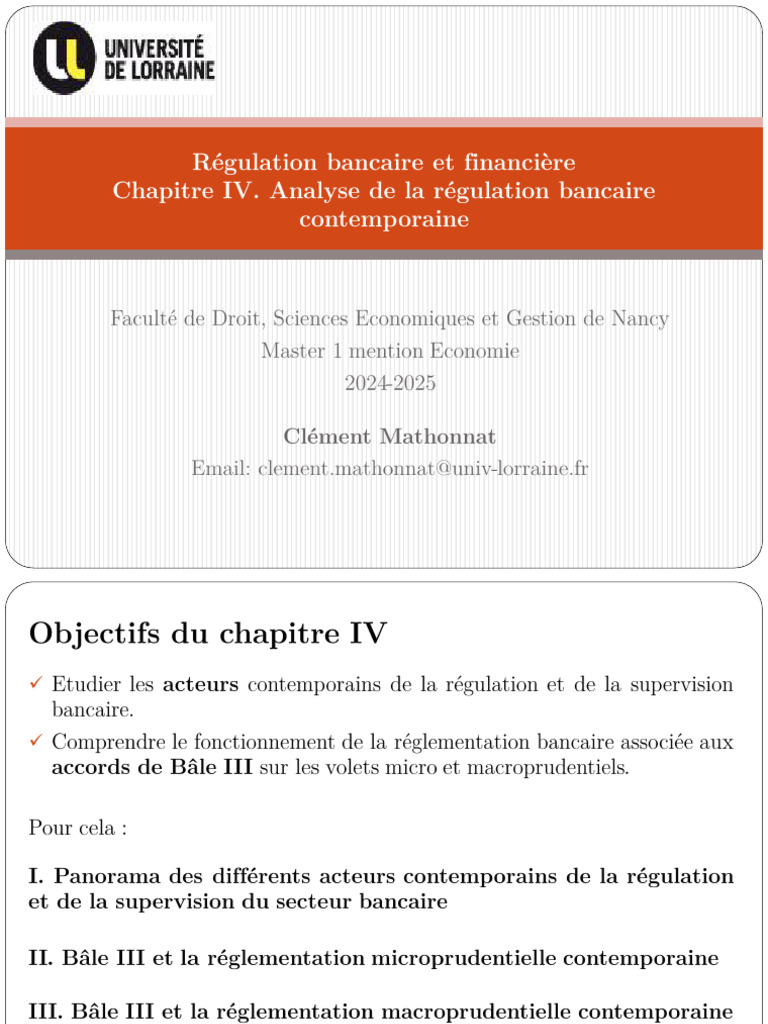 Slides Chapitre IV (RBF M1 EEM) | PDF