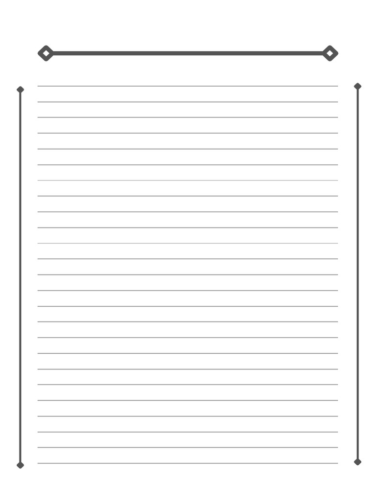 White Black Minimalist Notes Page Planner | PDF