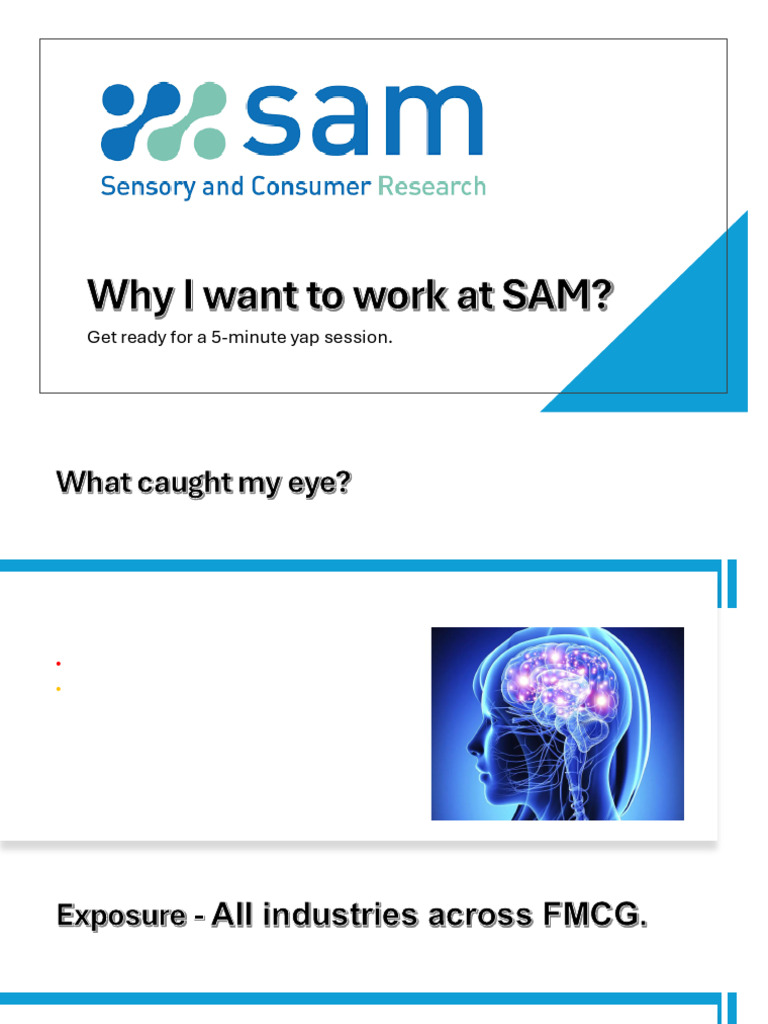 Jinal Shah SAM Presentation | PDF