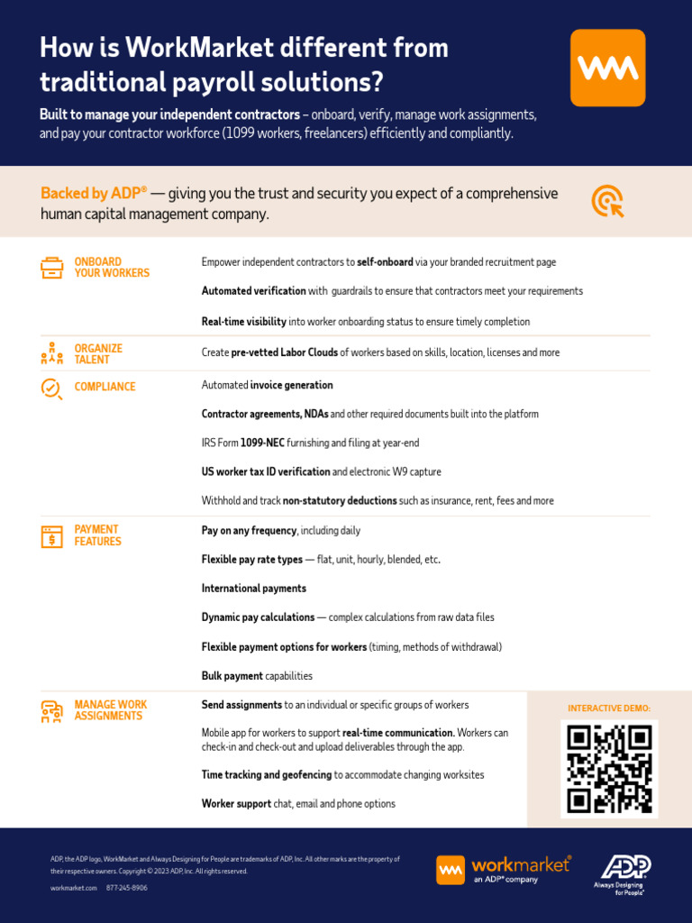 How Is Workmarket Different From Traditional Payroll Solutions? | PDF ...