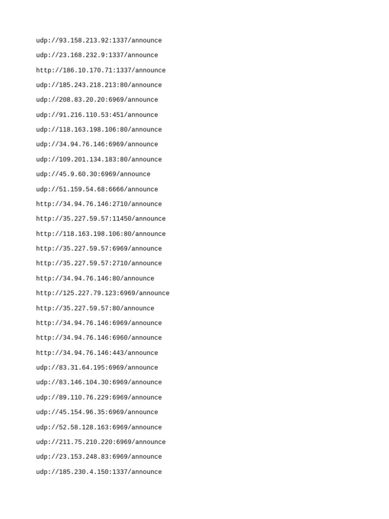 Trackers All Ip | PDF | Internet | Data Transmission