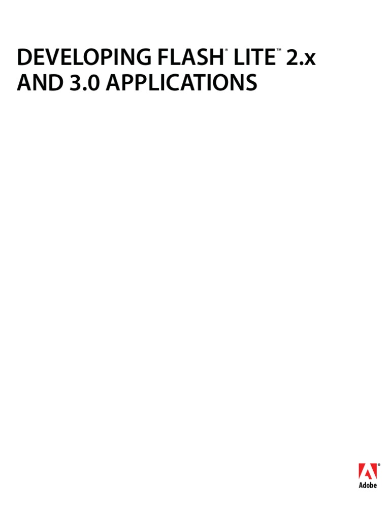 Flash Lite 3 Developing Apps | PDF | Adobe Flash | Action Script