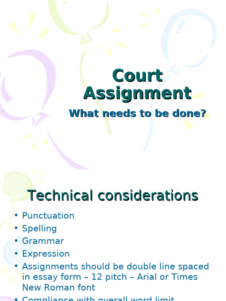 BU 1112 - Court Assignment | PDF | Magistrate | Judge