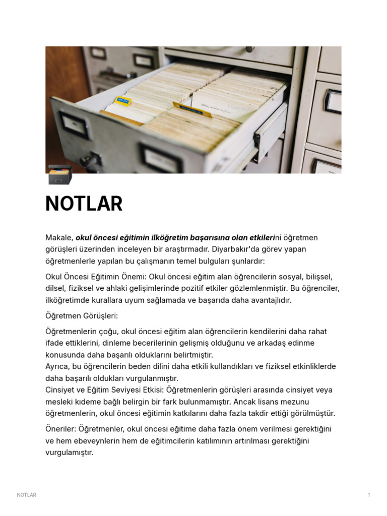 NOTLAR | PDF