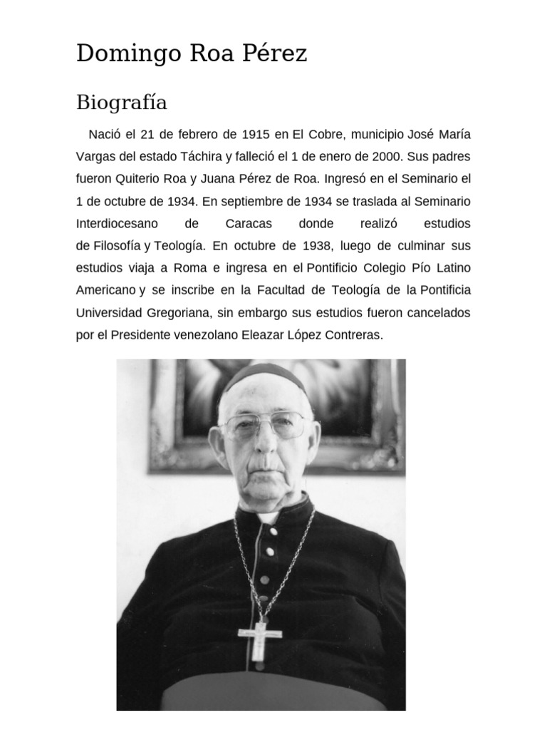 Domingo Roa Pérez | PDF