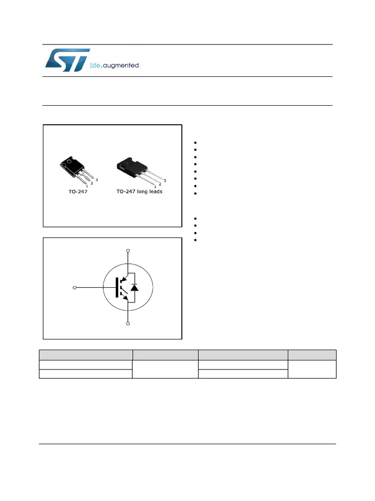 stgw75m65df2 | PDF | Diode | Electrical Resistance And Conductance