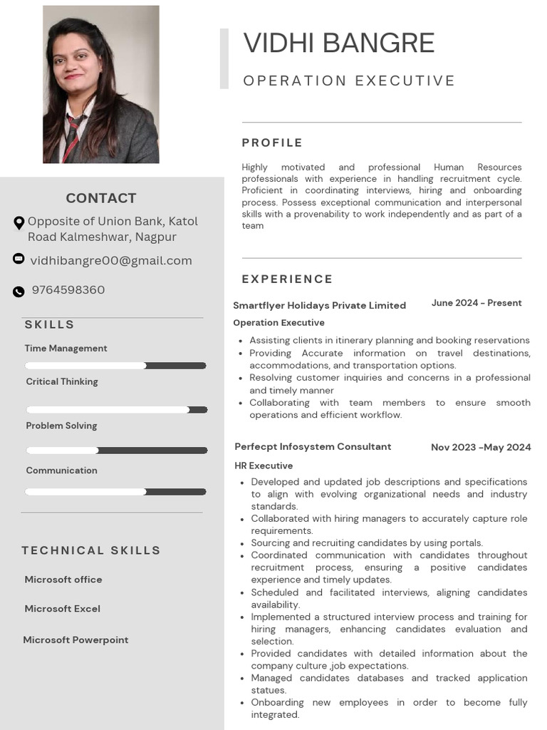 Human Resources Executive Profile | PDF | Human Resources | Recruitment