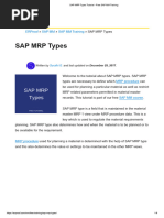 SAP PP-MRP Type VB | PDF | Computing