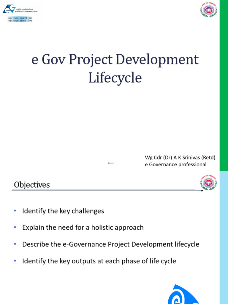 e-Governance Project Development Lifecycle | PDF | Project Management ...