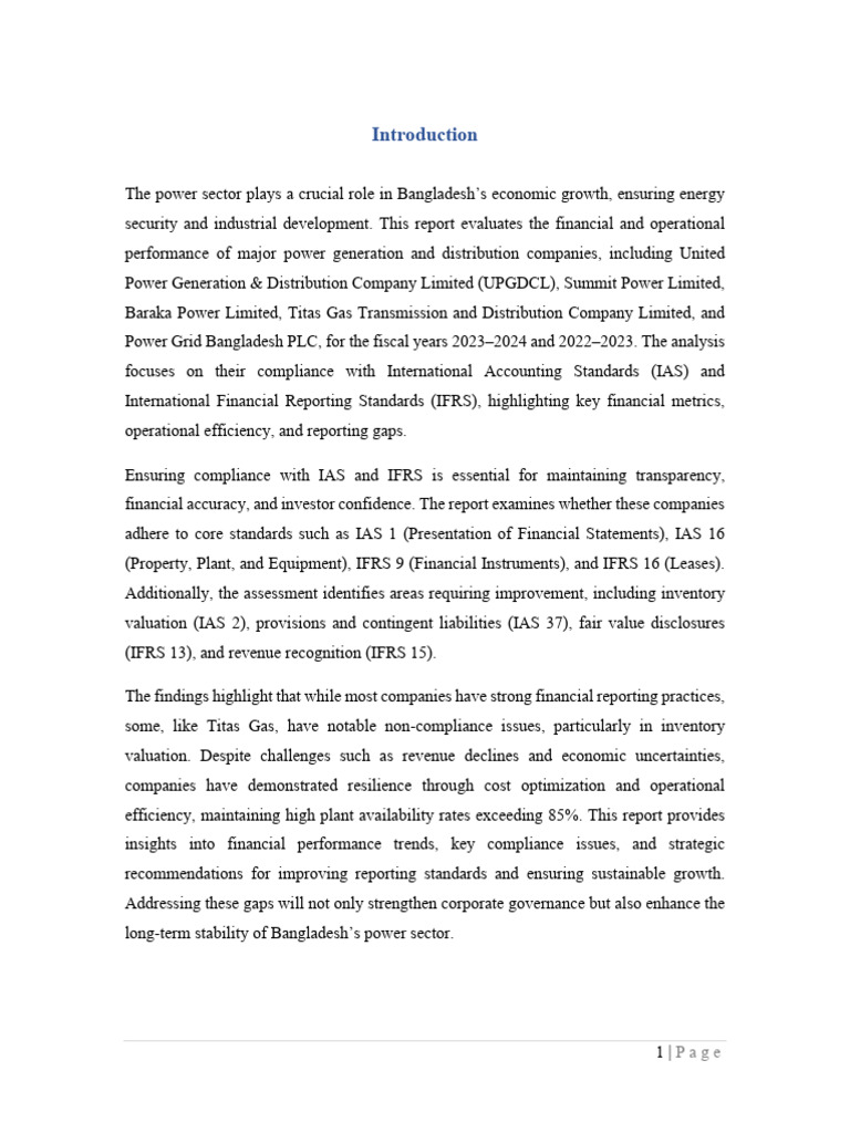CFR Report | PDF | Fair Value | International Financial Reporting Standards