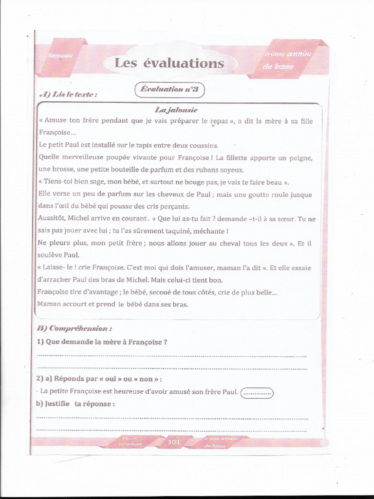 lecture compréhension 5ème | PDF