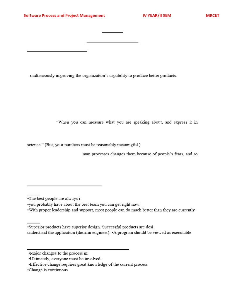 SPPM-I (Unit1 & 2) | PDF | Project Management | Business