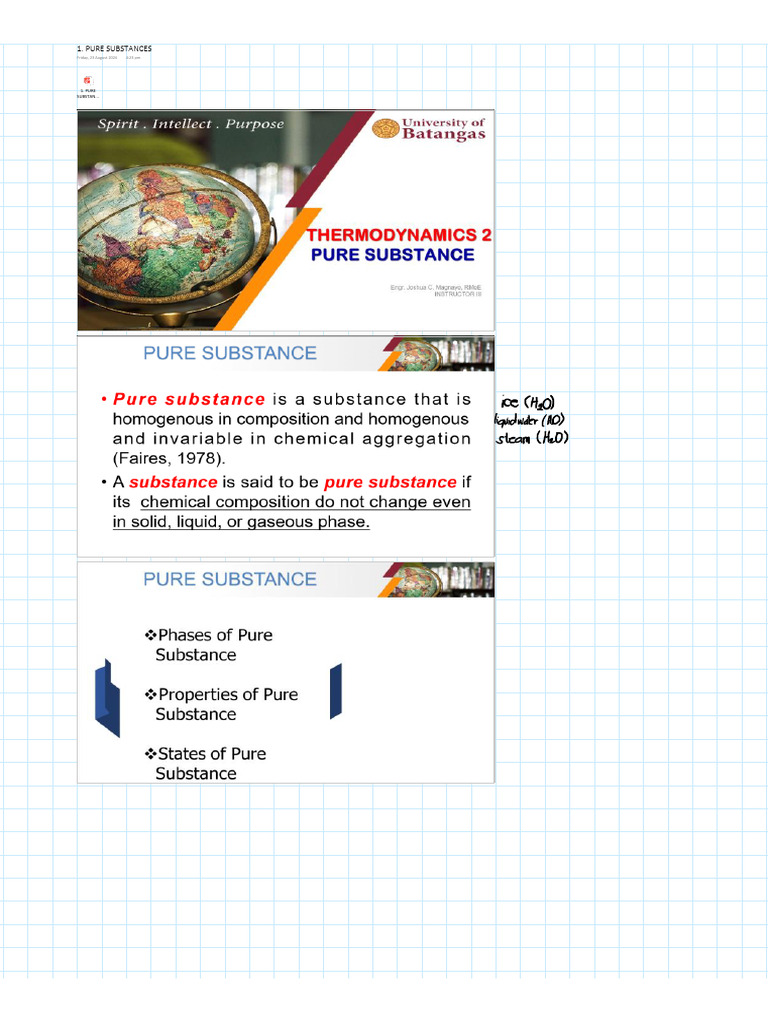 Understanding Pure Substances | PDF