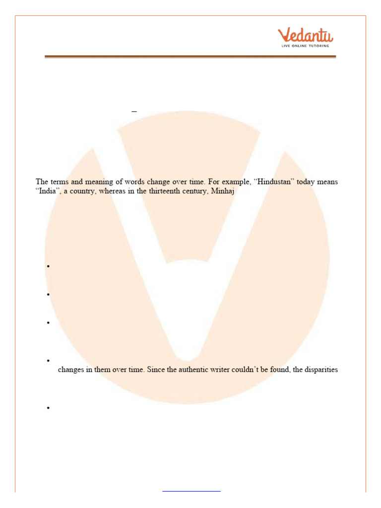 Class 7 History Chapter 1 Tracing Changes Through A Thousand Years ...