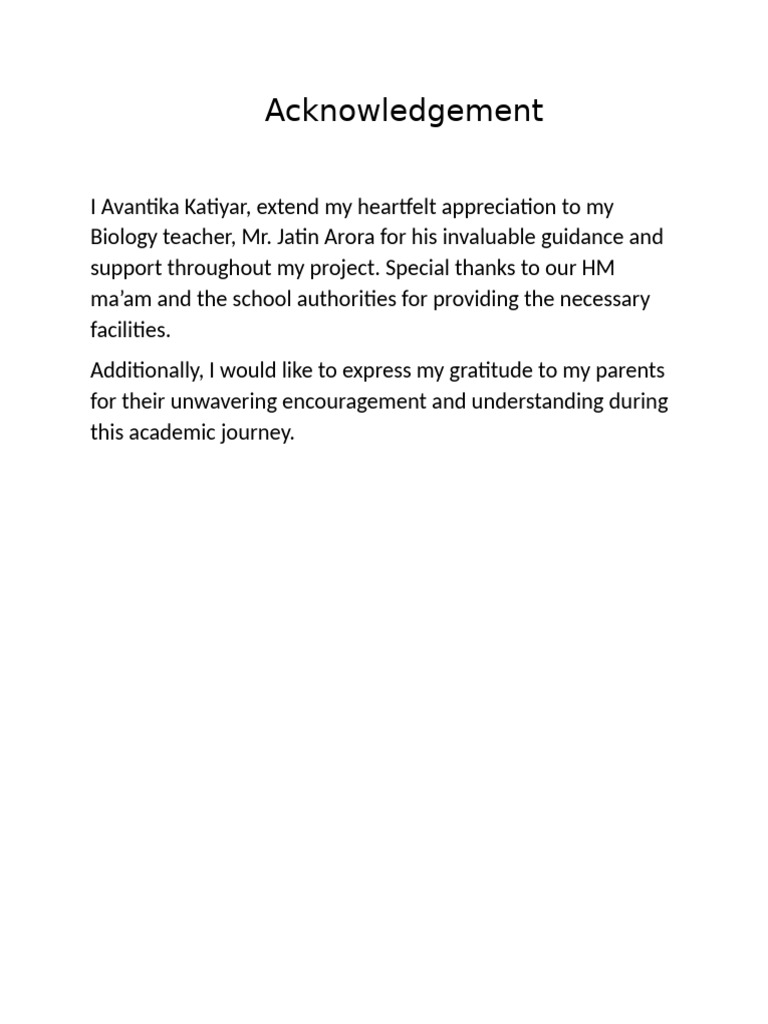 Acknowledgment | PDF