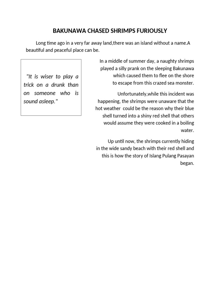 Creative Writing (Love in The Time of Bakunawa) | PDF