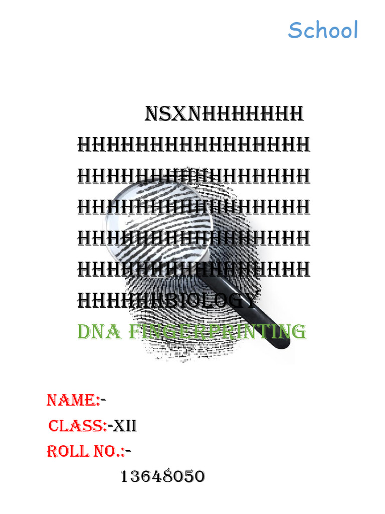 1 bio project | PDF | Dna Profiling | Single Nucleotide Polymorphism