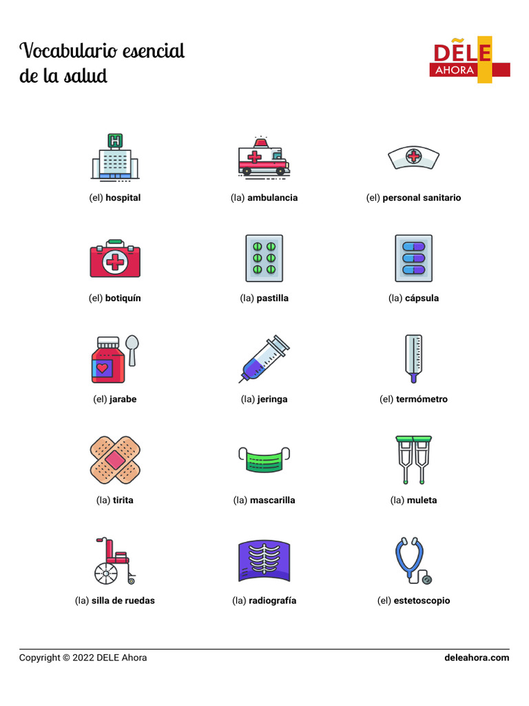 Vocabulario Médico Esencial | PDF