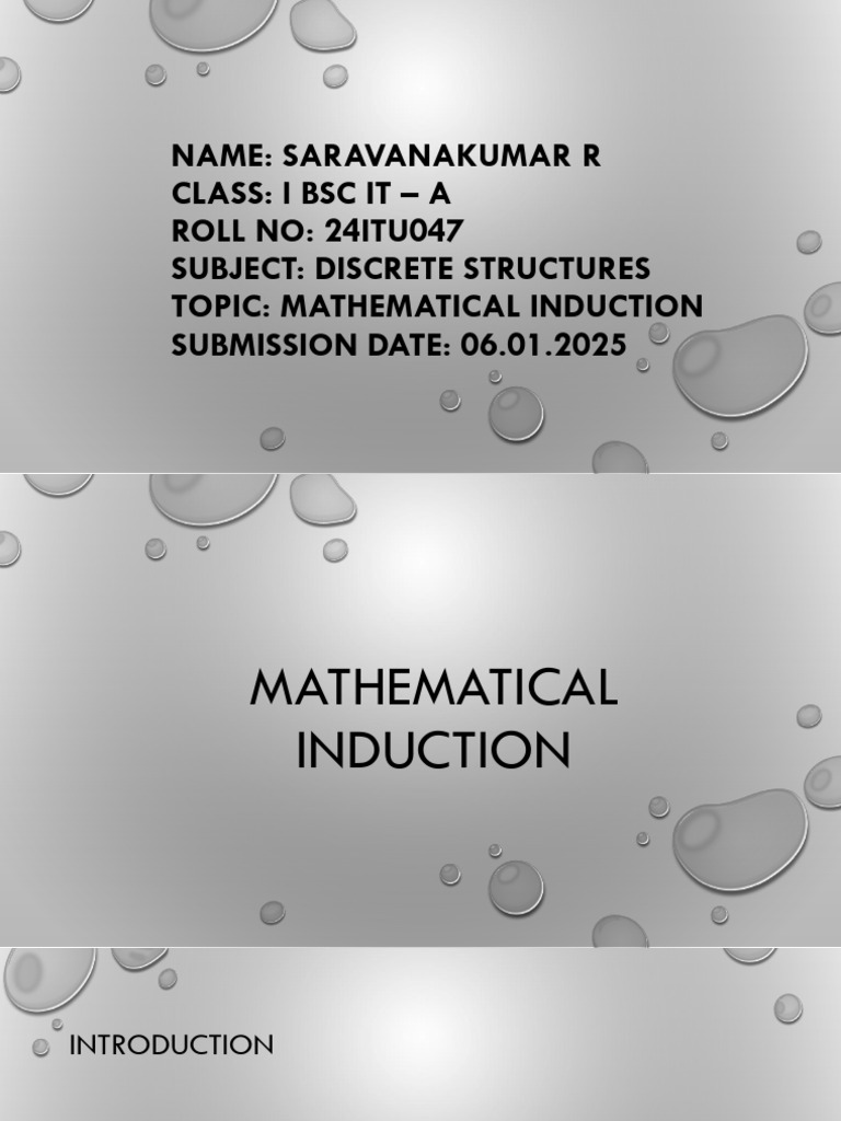 Mathematical Induction | PDF