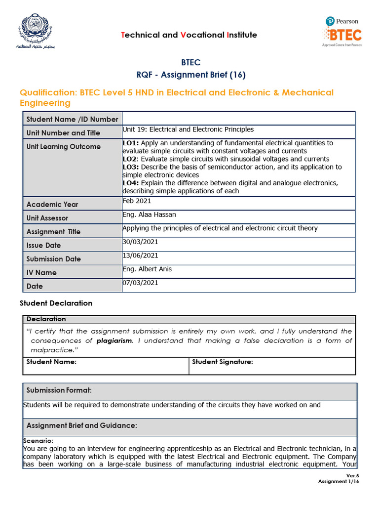 4-Assignment-Outcome 1,2,3 and 4 Final | PDF | Rectifier | Electrical Network