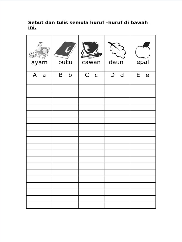 Dokumen - Tips - Latihan Pemulihan Huruf Vokal | PDF