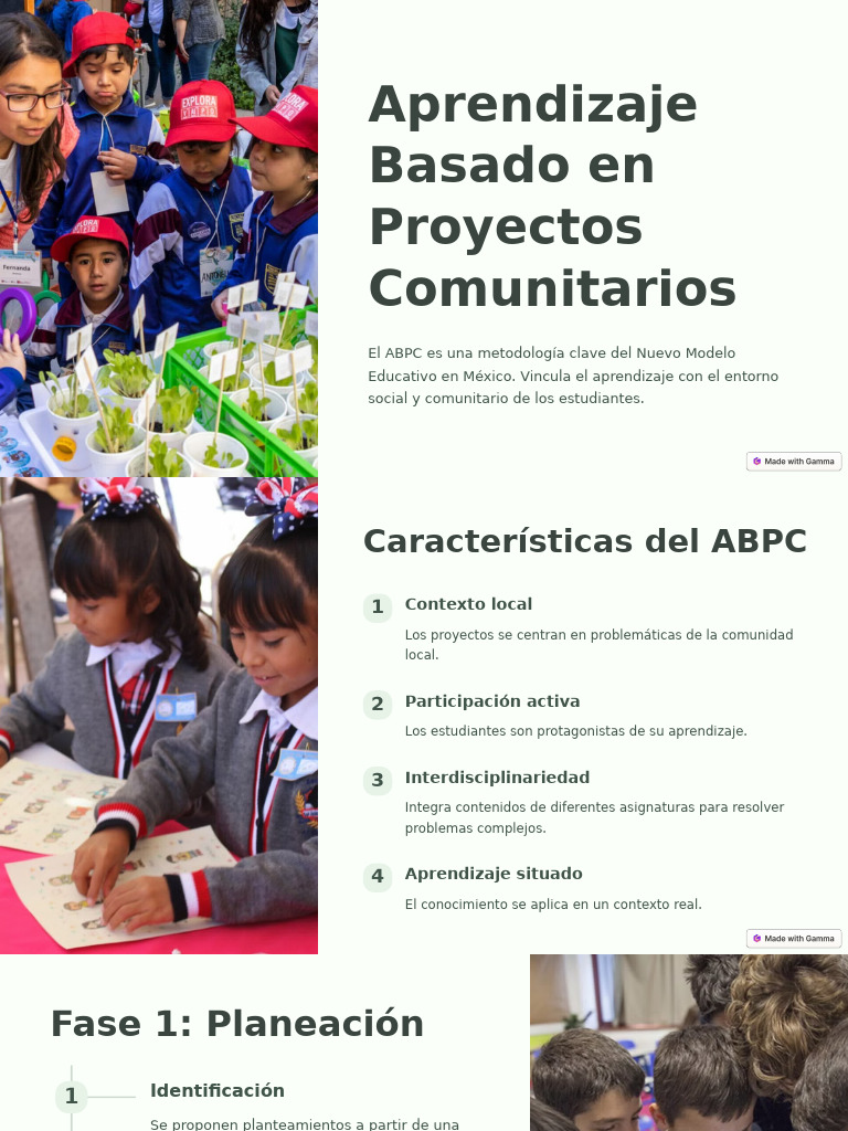 Aprendizaje-Basado-en-Proyectos-Comunitarios (1) | PDF | Aprendizaje | Planificación