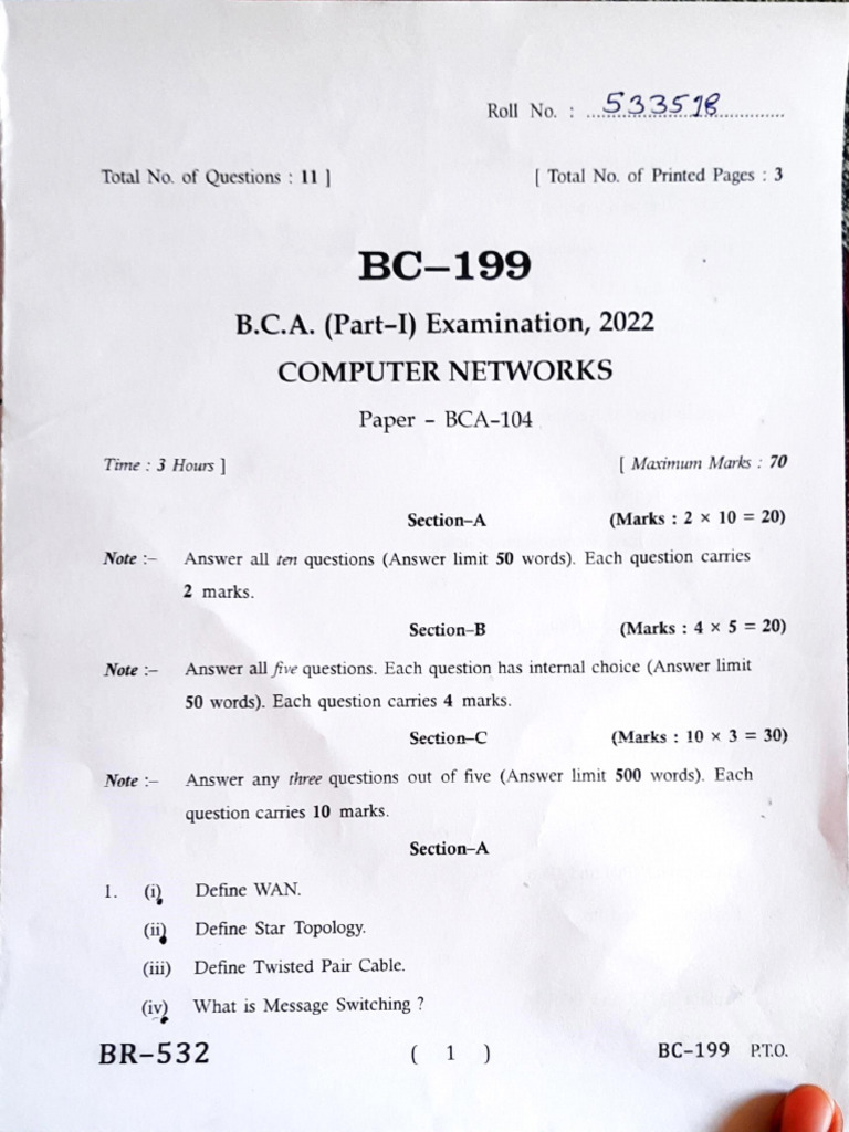 Bca 1st Year Question Pepr | PDF | C++ | Class (Computer Programming)