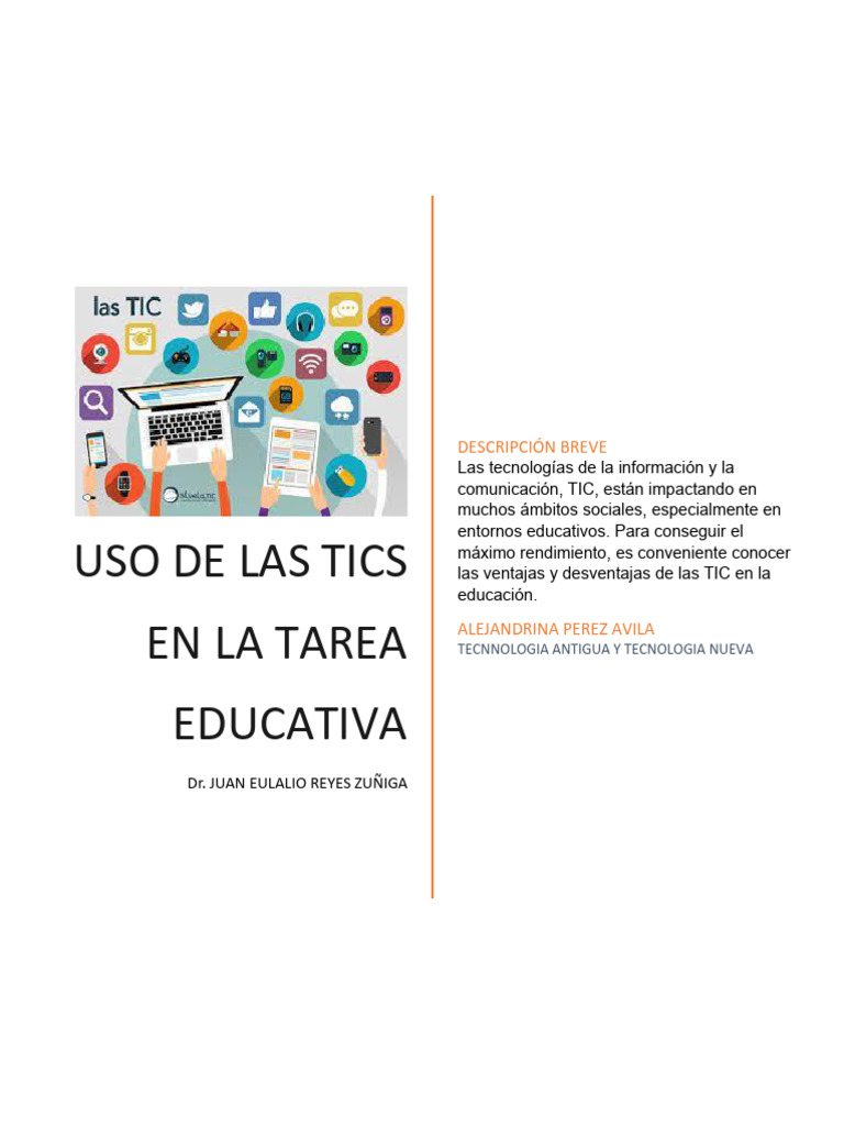 tema uso de las tics 2024 marzo | PDF | Tecnología de información y comunicaciones | Enseñando