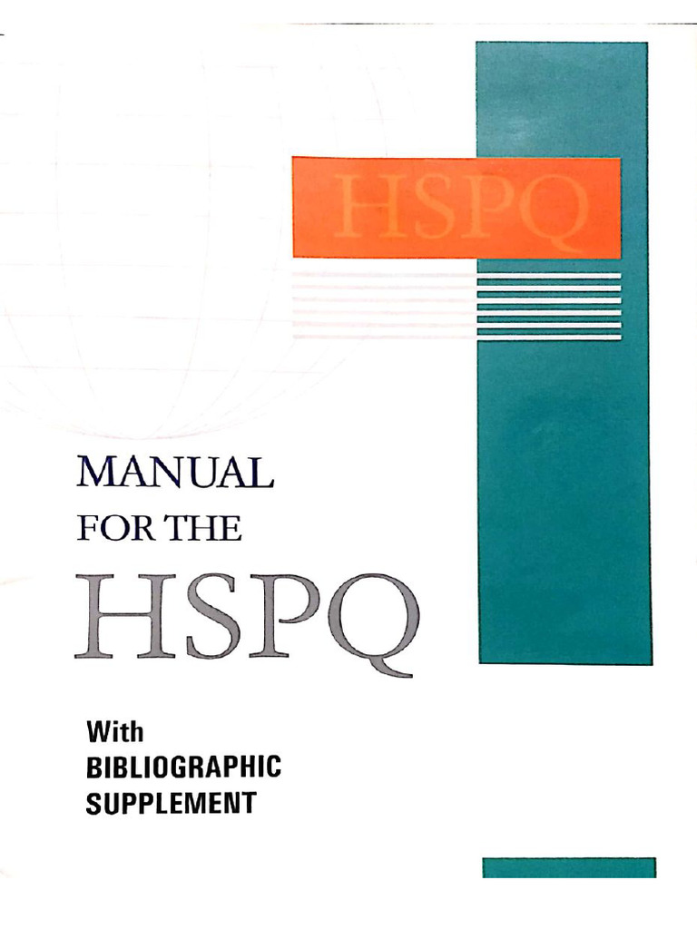 HSPQ-2 | PDF
