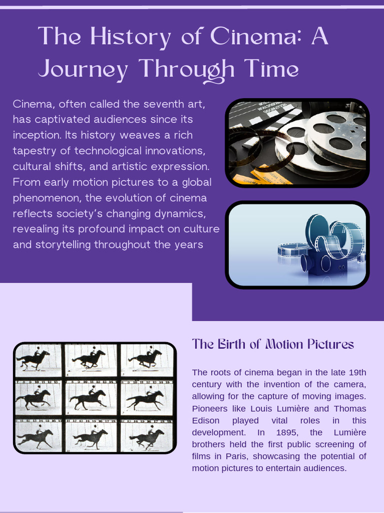 History of Cinema - Tharun PDF | PDF | Cinematography | Silent Film