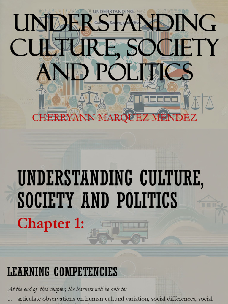01 Chapter-1 Understanding-Ucsp | PDF | Anthropology | Sociology