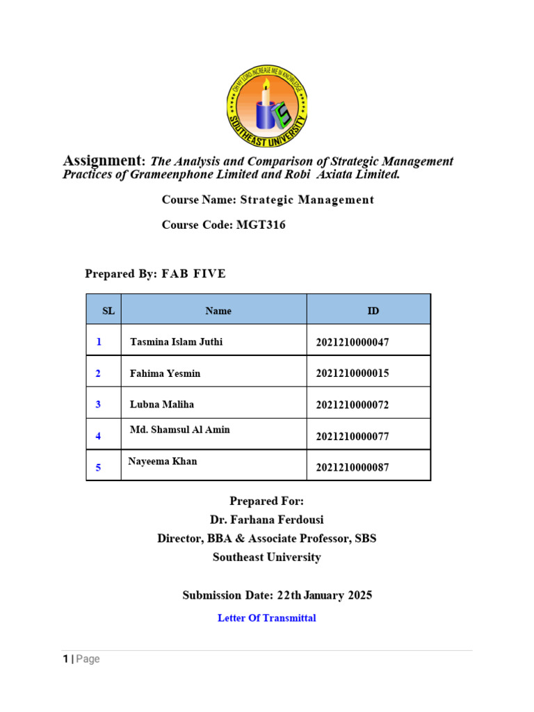 MGT316-Report of FAB FIVE | PDF | Brand | Marketing
